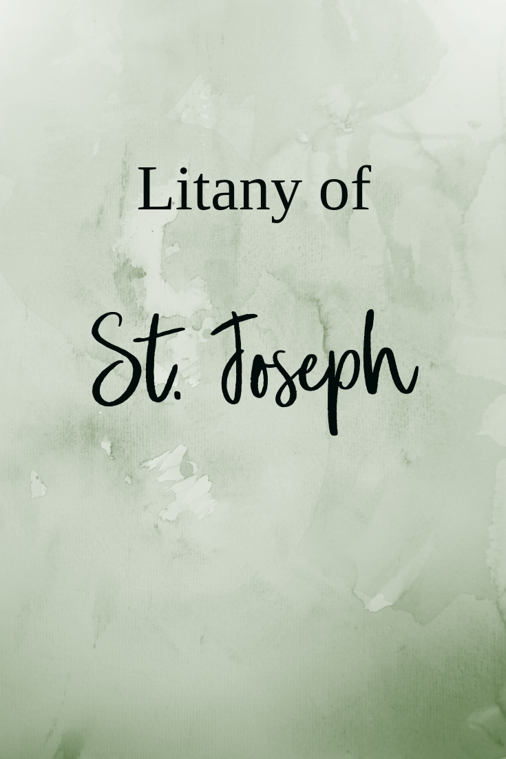 Litany of St. Joseph – Marian Graces
